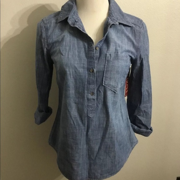 Merona | Tops | New Merona Target Denim Shirt | Poshmark